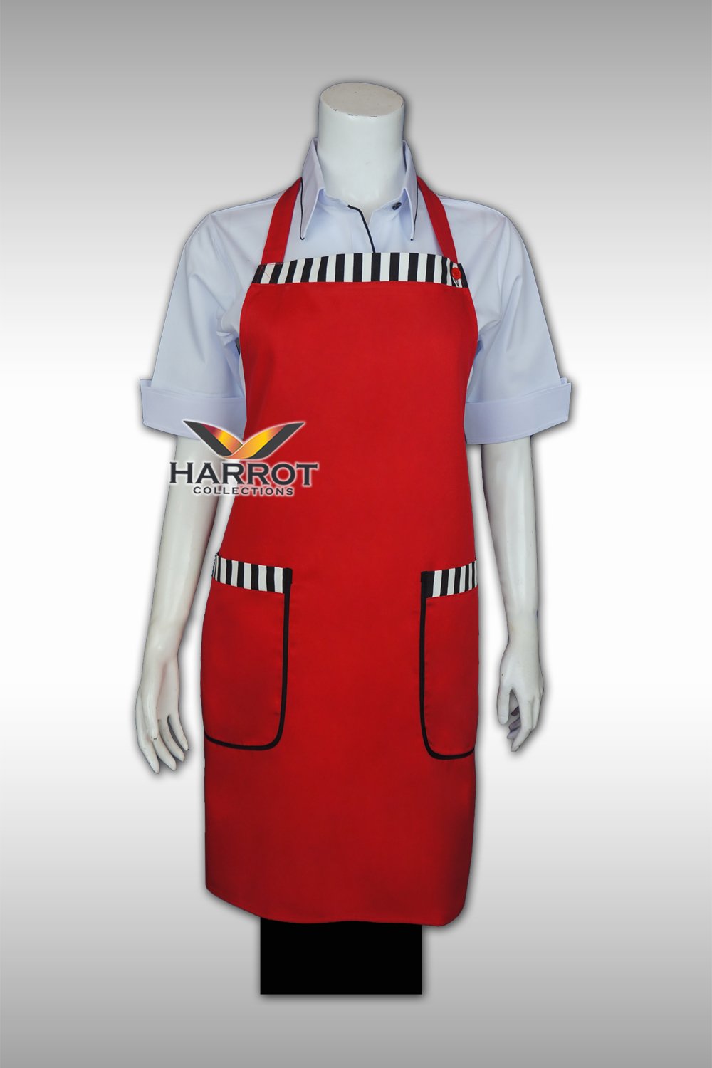 Vintage-Red Korea Full Apron - harrot