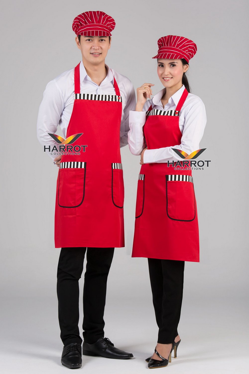 Vintage-Red Korea Full Apron - harrot