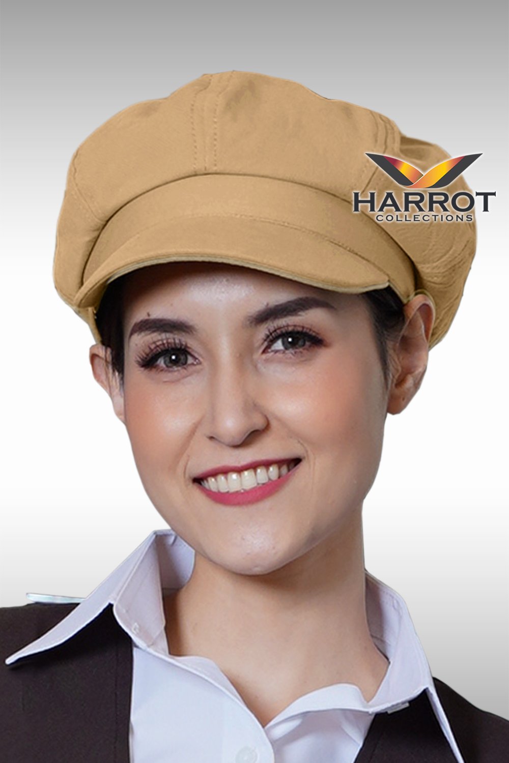 Light Brown Basker Hat - harrot