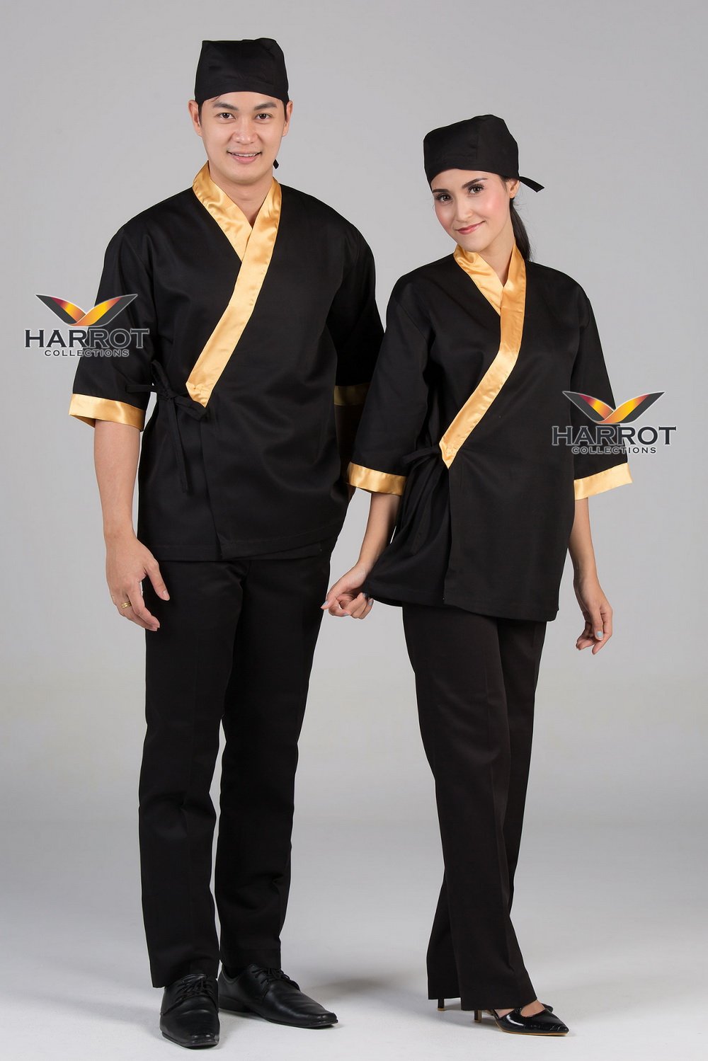 Black Chef Head Wrap (FSC0702) - harrot