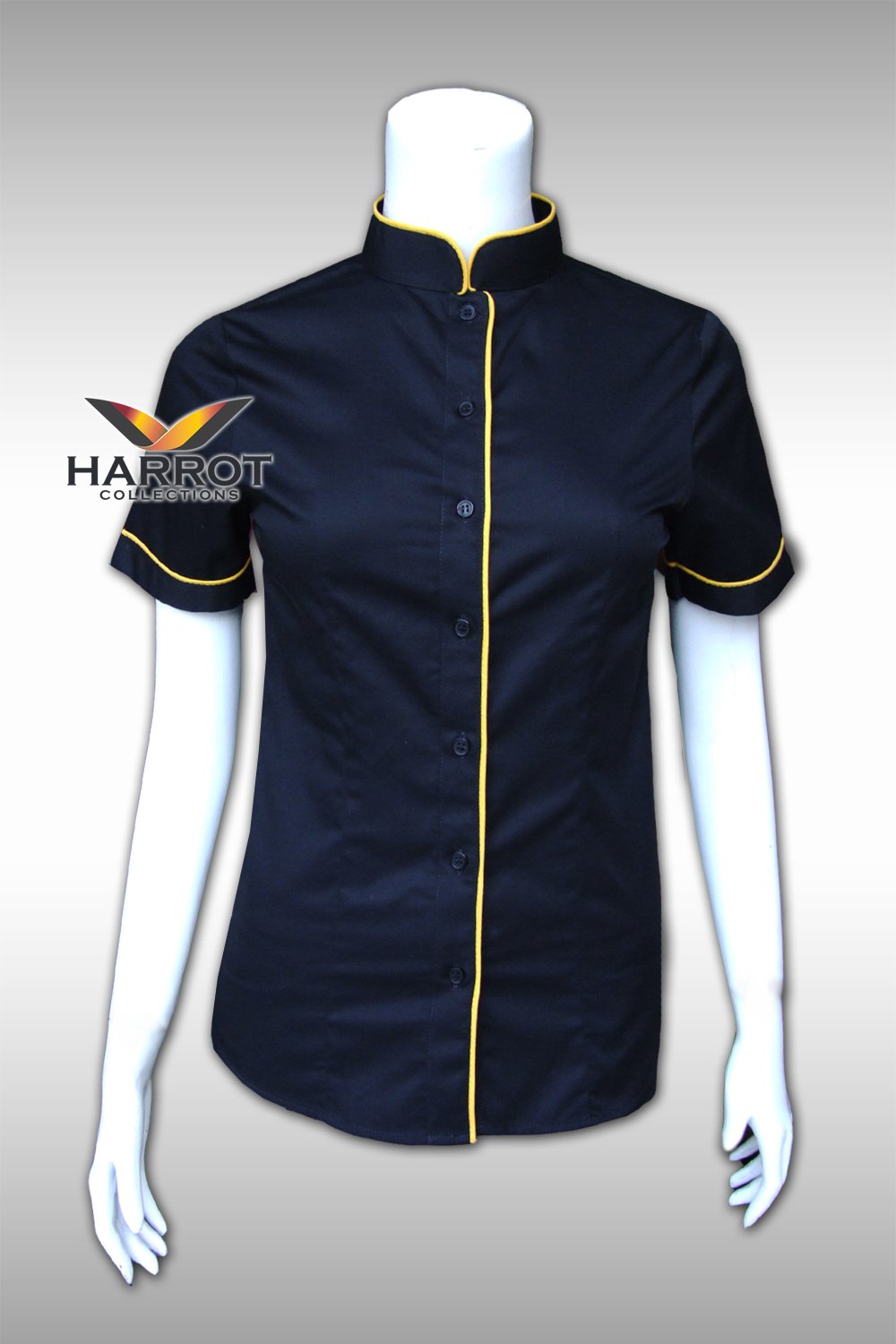 Yellow-Yellow Waiter & Waitress Shirt - harrot