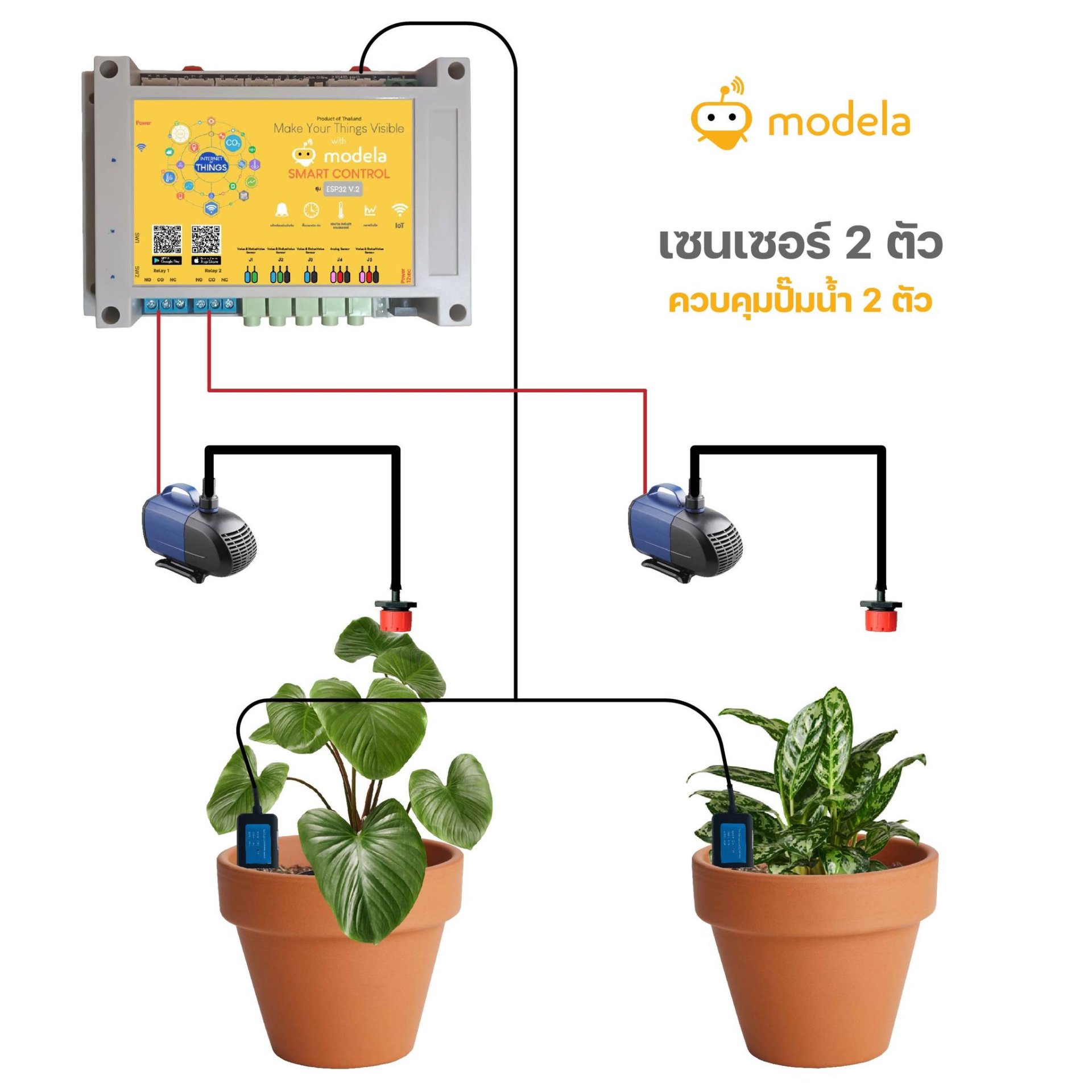 วัดความชื้นในดินแบบแม่นยำ ด้วยเซนเซอร์ 2 in 1 RS485(SMR2) - store
