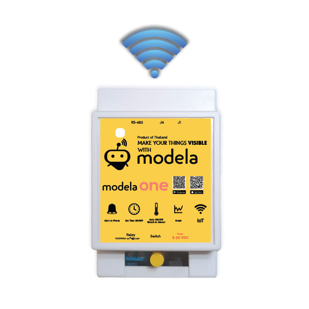 modela ONE กล่อง IoT รุ่นใหม่แบบ 1 ช่องควบคุม รองรับเซนเซอร์กว่า 50 ชนิด ควบคุมผ่านมือถือ - store