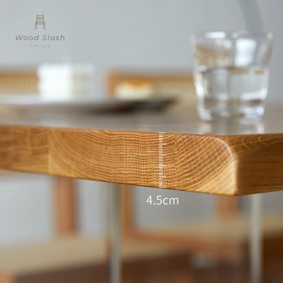 Wood Slash | โต๊ะไม้โอ๊ครุ่น Aimee (えいみい) ขนาด 140x80x75 ไม้โอ๊ค ...