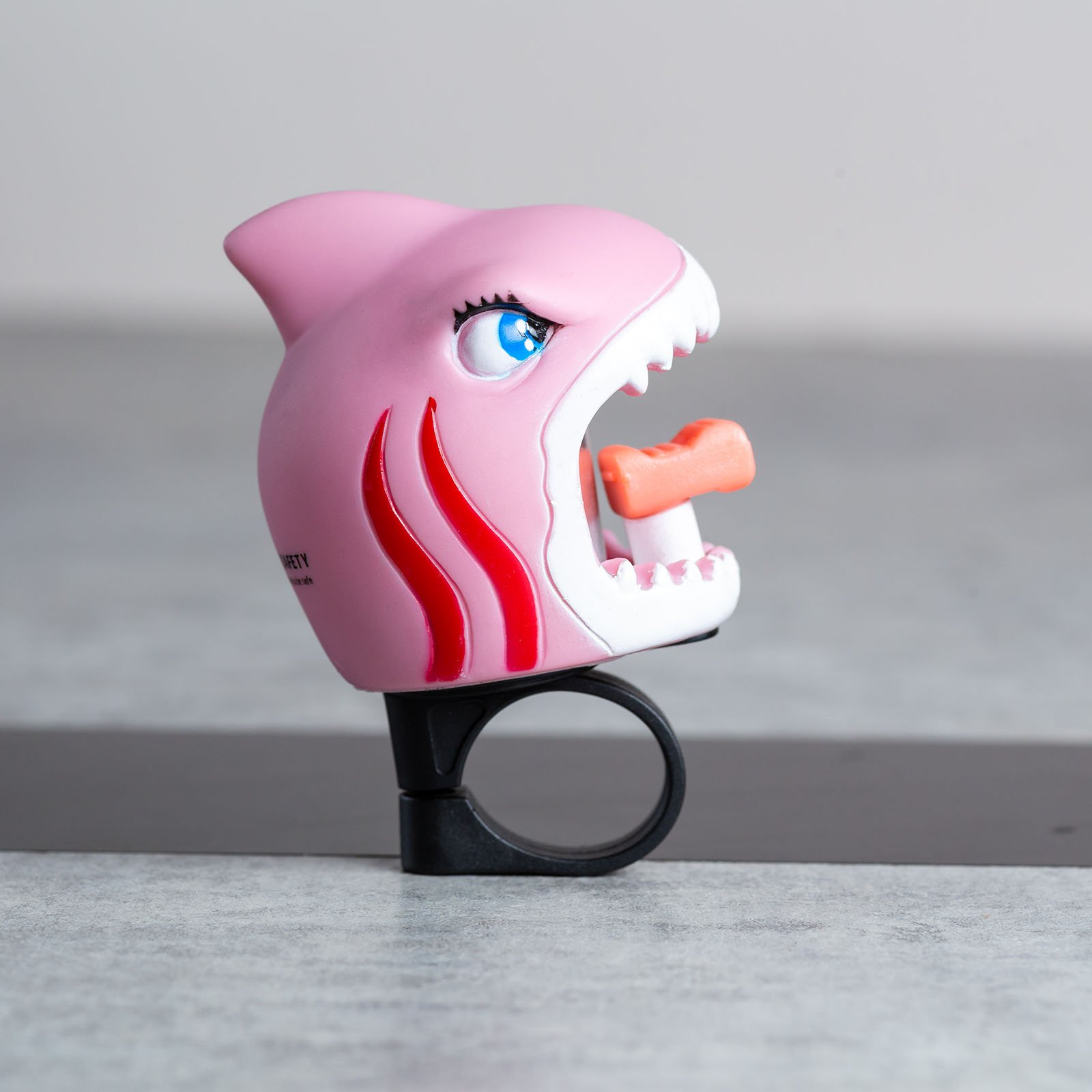 Crazy Safety Kids Bicycle Bell - Pink Shark - quickmarketing