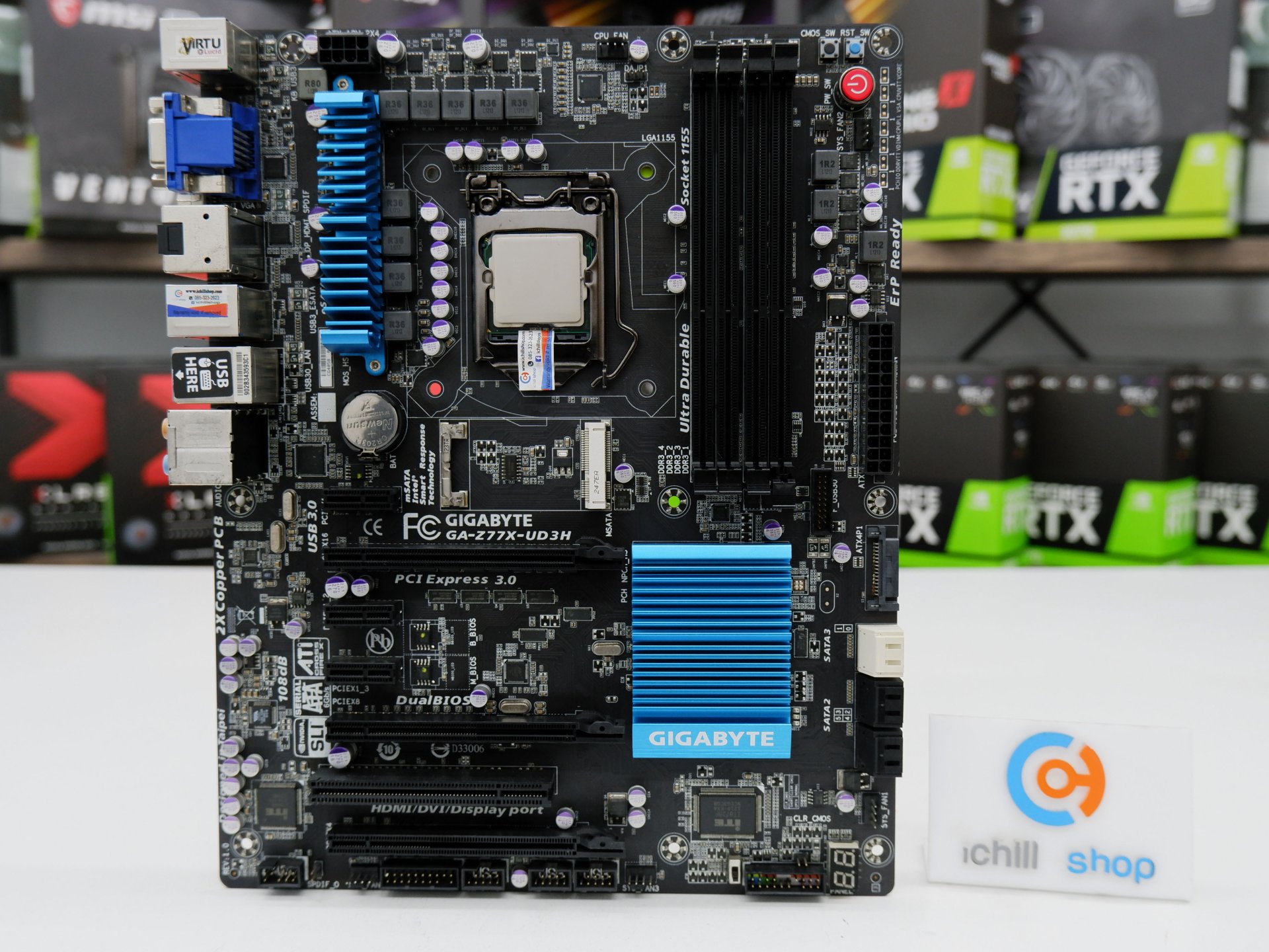 ชุดซีพียูพร้อมเมนบอร์ด CPU : INTEL CORE I3-2100 3.1GHz + MB : GIGABYTE ...