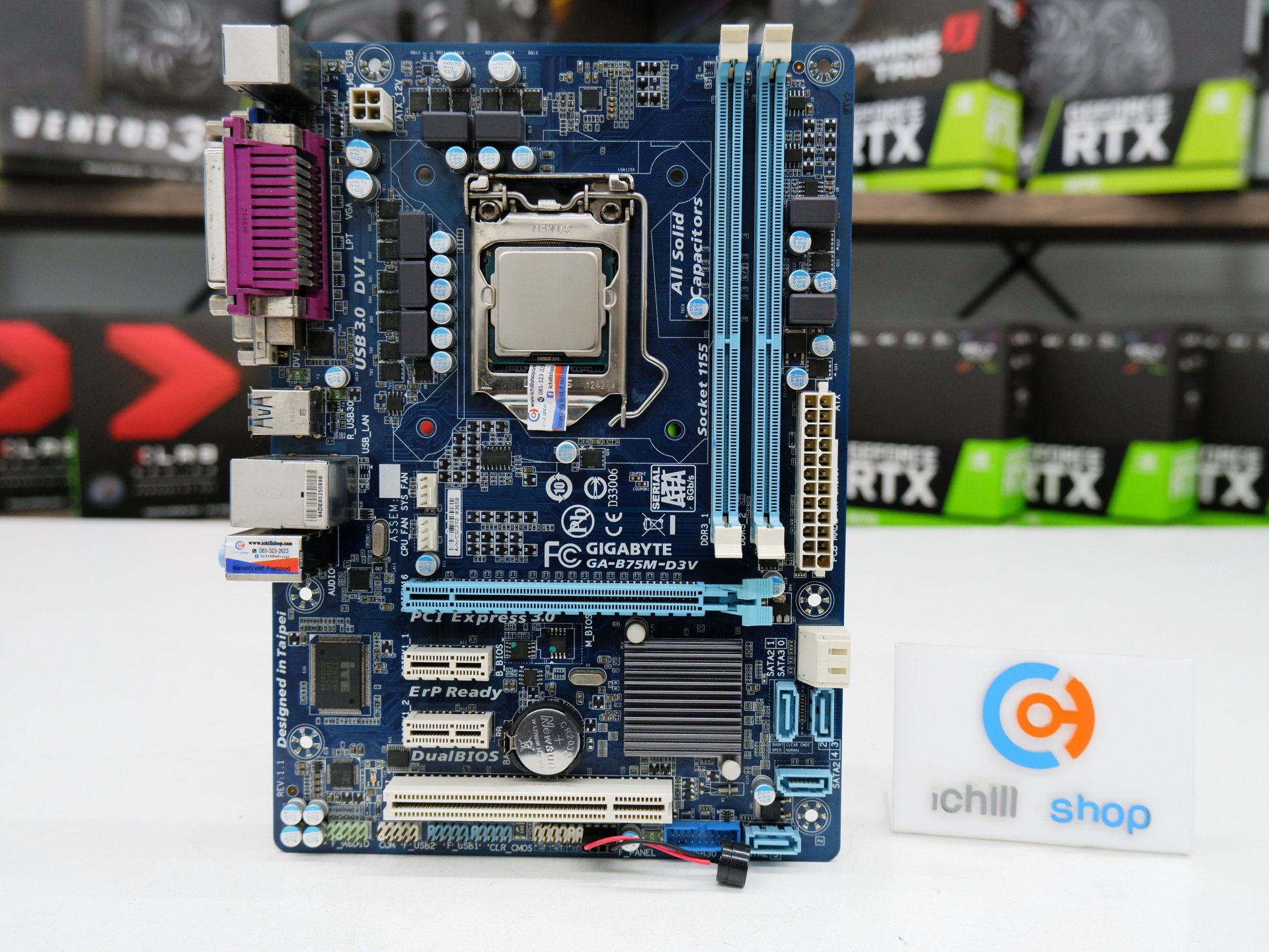 ชุดซีพียูพร้อมเมนบอร์ด CPU : INTEL CORE I5-3570 3.4GHz + MB : GIGABYTE GA-B75M-D3V NO BOX P11220 ...