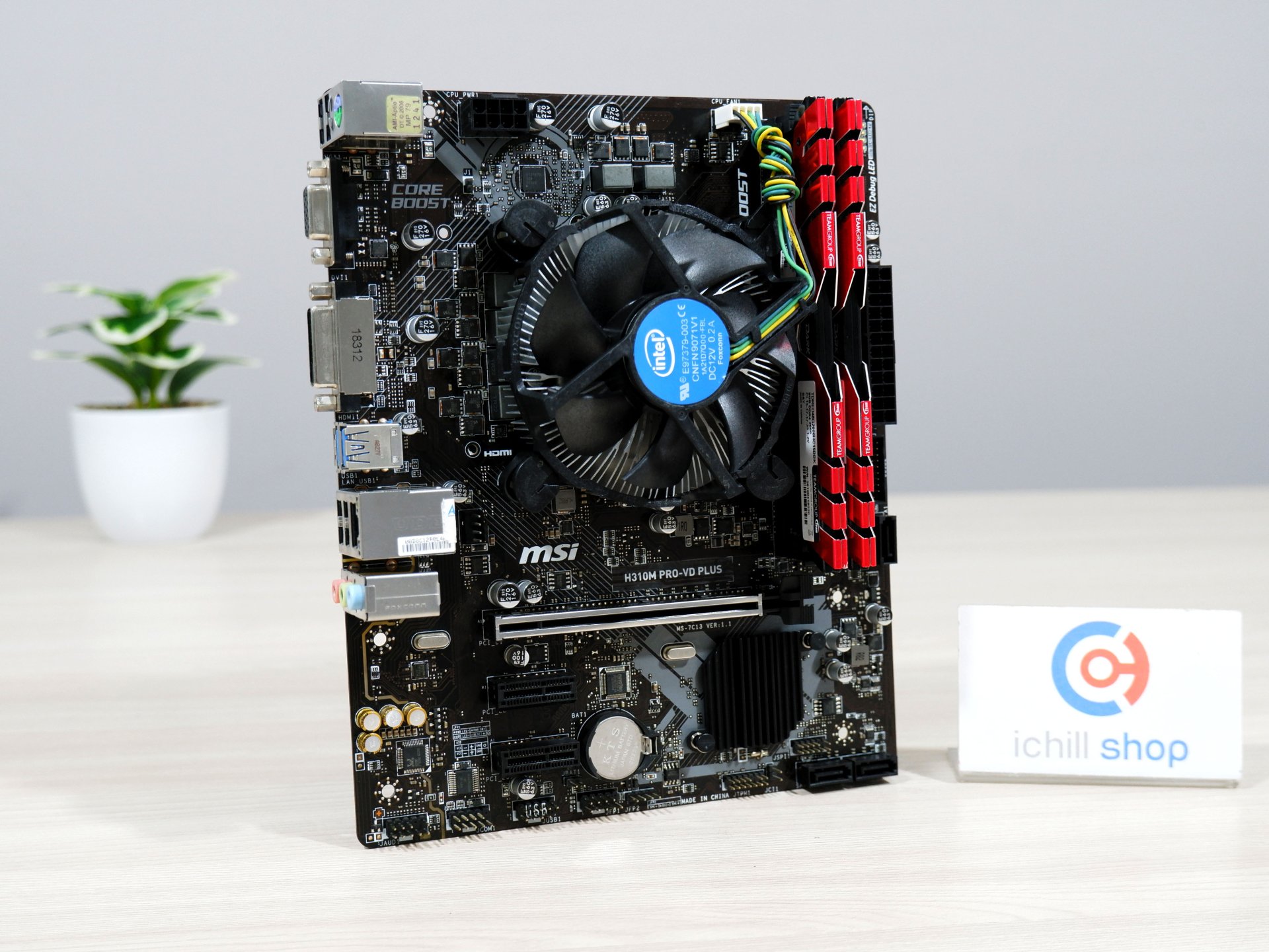 ชุดซีพียูเมนบอร์ด CPU:INTEL I5-9400F+MB:MSI H310M+RAM:DDR4 16GB (8X2) 2666MHZ P12860 - ichillshop