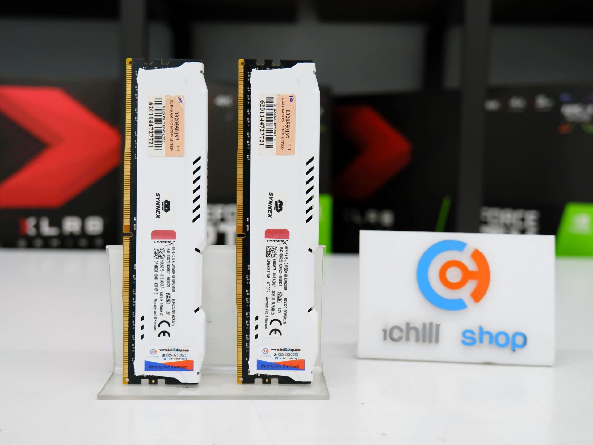 RAM (แรม) KINGSTON HYPER X FURY DDR4 16GB (8X2) 3200MHZ P12502 - ichillshop