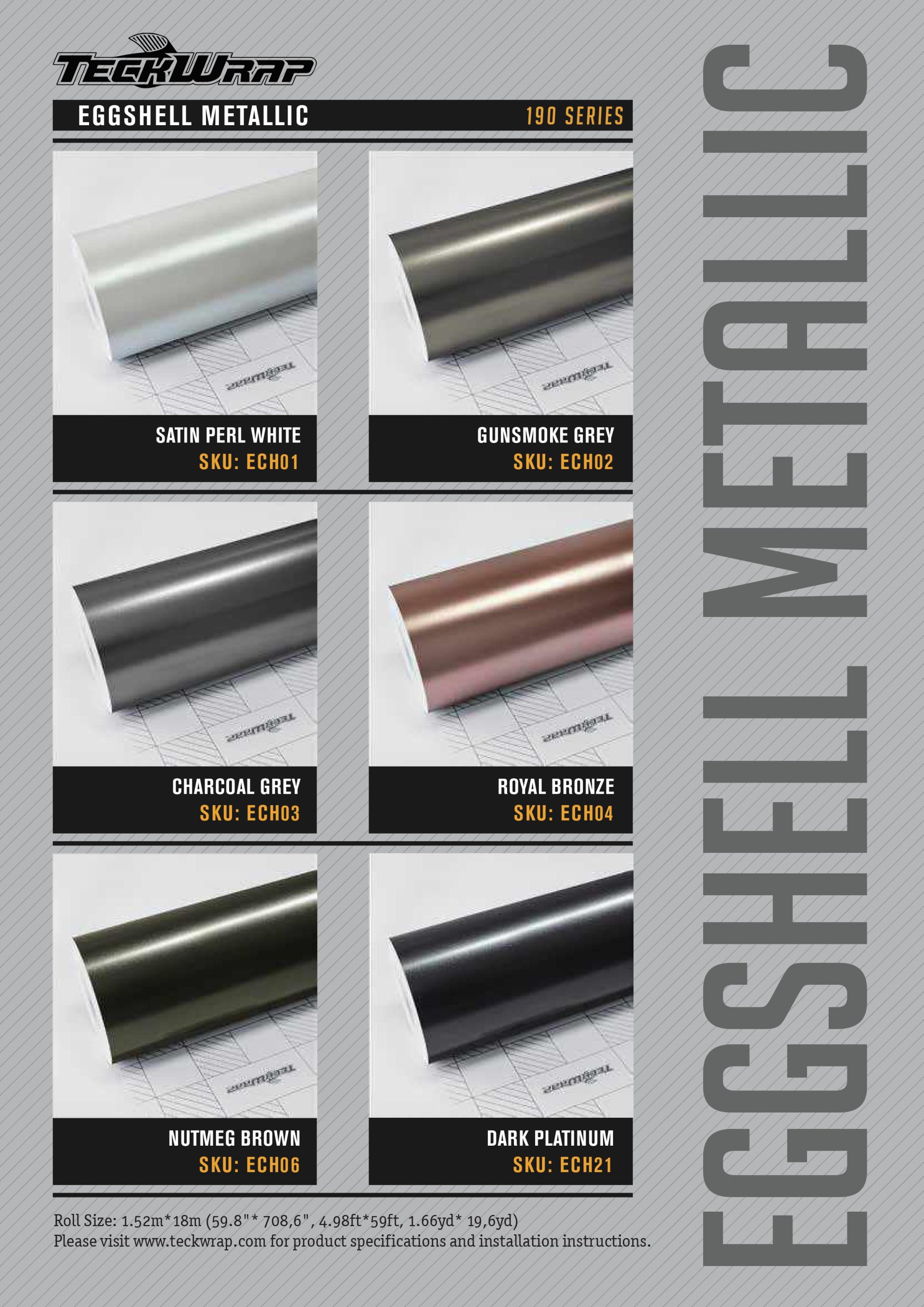 TeckWrap - EGGSHELL METALLIC - allstickerthailand