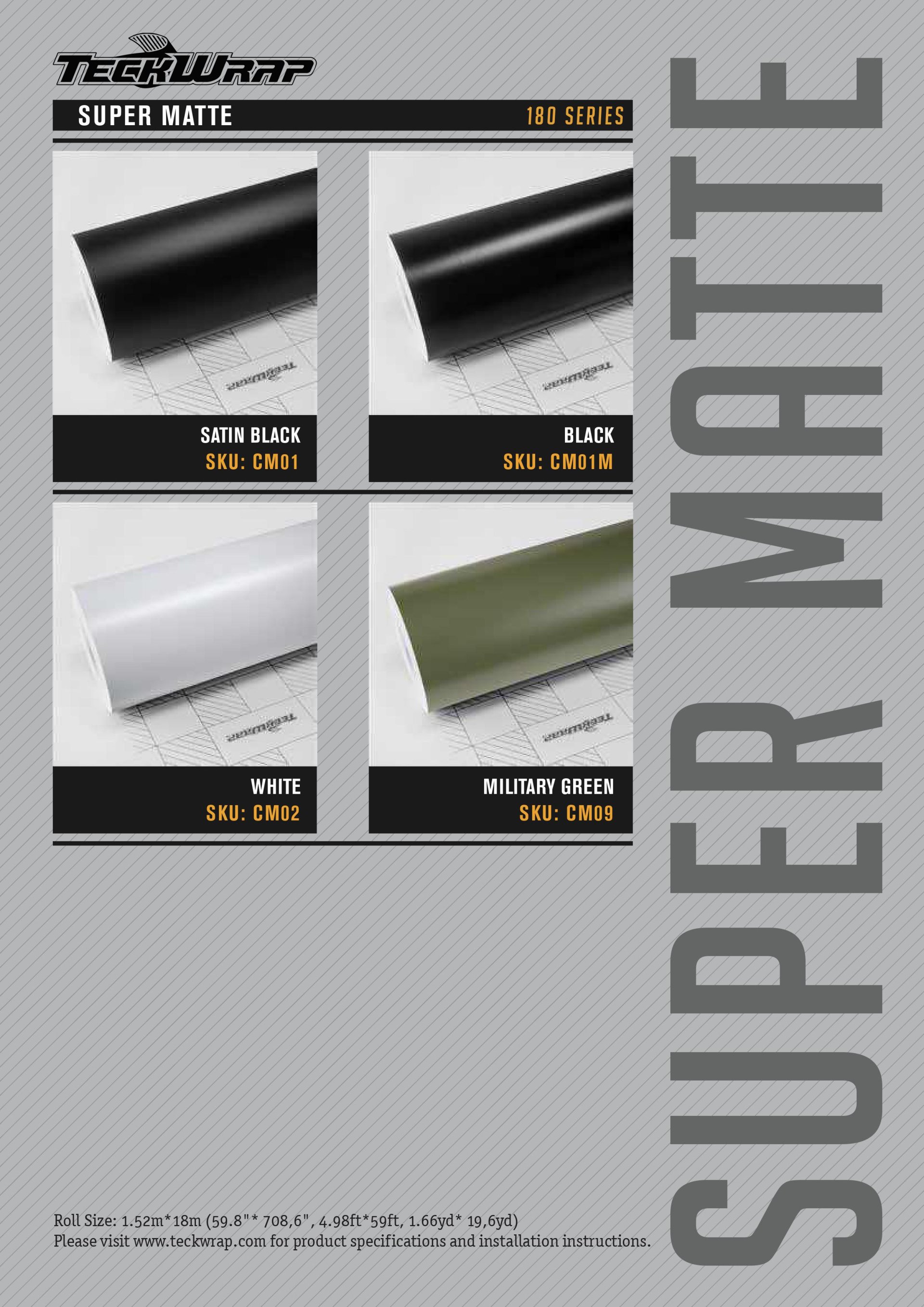 TeckWrap - SUPER MATTE - allstickerthailand