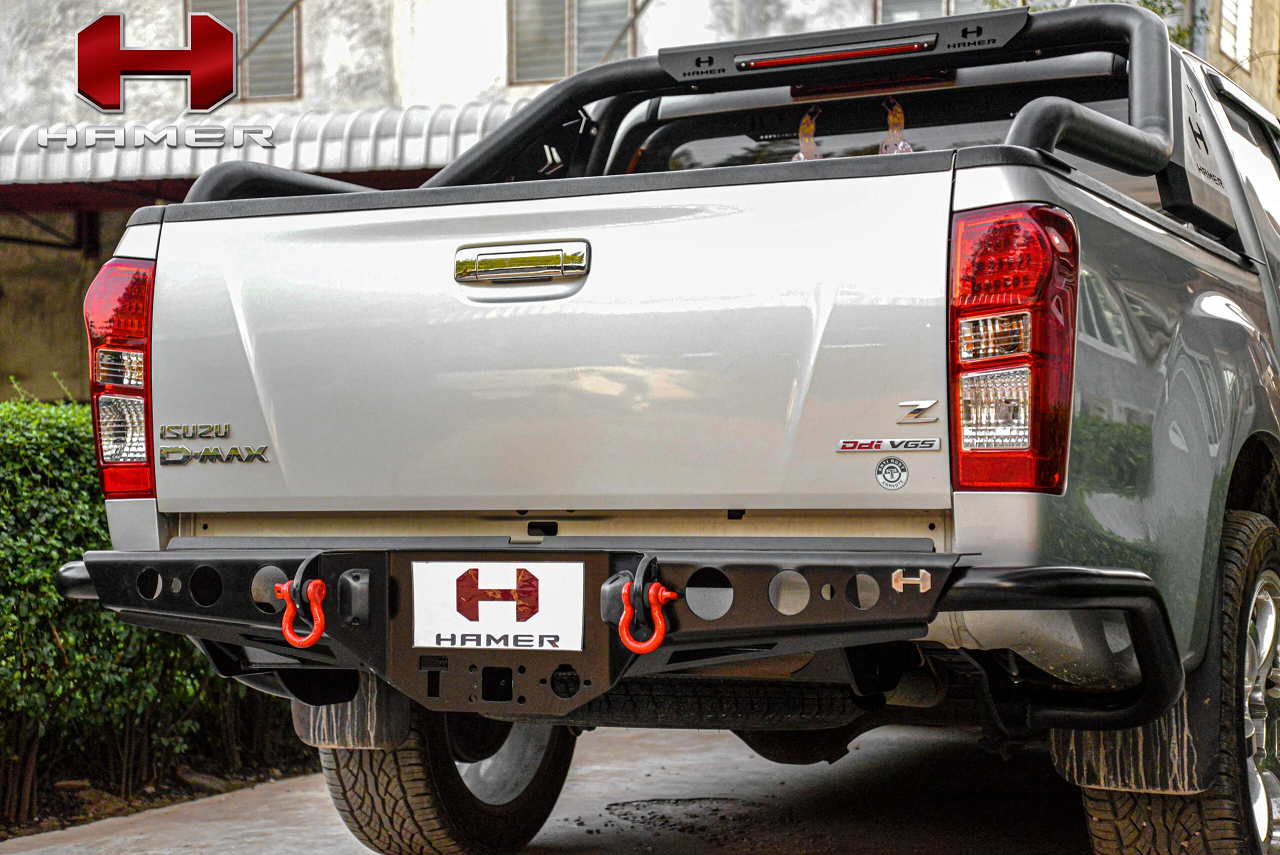 กันชนหลัง HAMER รุ่น G-SERIES REAR BUMPER FOR ISUZU D-MAX 2012 ...