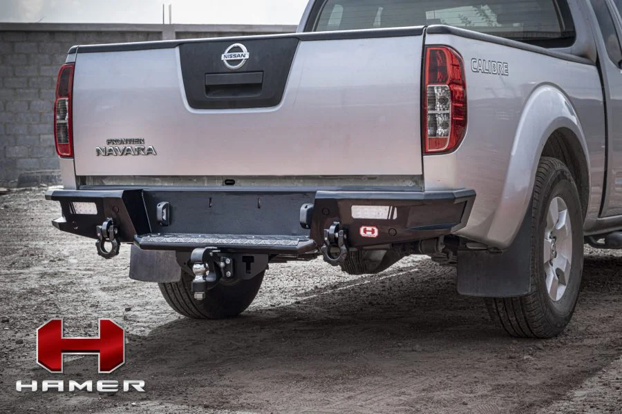 กันชนหลัง HAMER รุ่น M-SERIES REAR BUMPER FOR NISSAN NAVARA D40 2004 ...