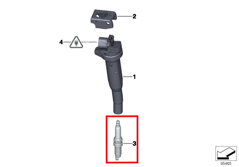 Spark plug, High Power Part number: 12122293697 2293697 - sseuroparts