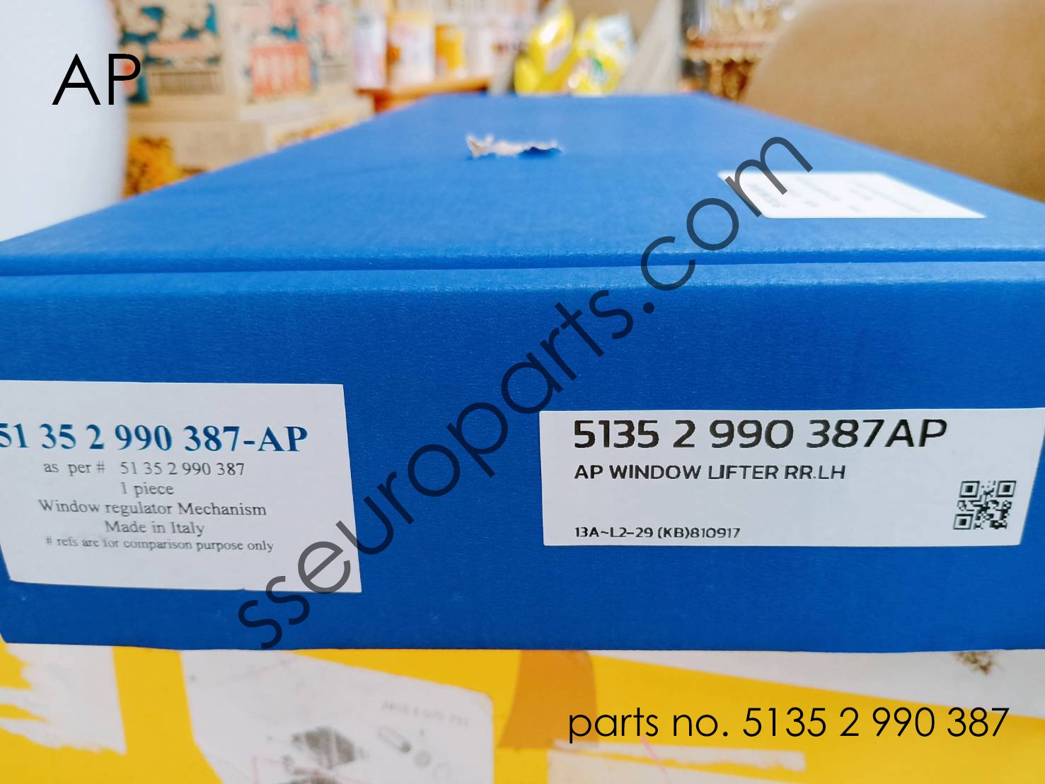 ตัวยกกระจกไฟฟ้า ด้านหลังซ้าย หมายเลขชิ้นส่วน: 51352990387 2990387 ...