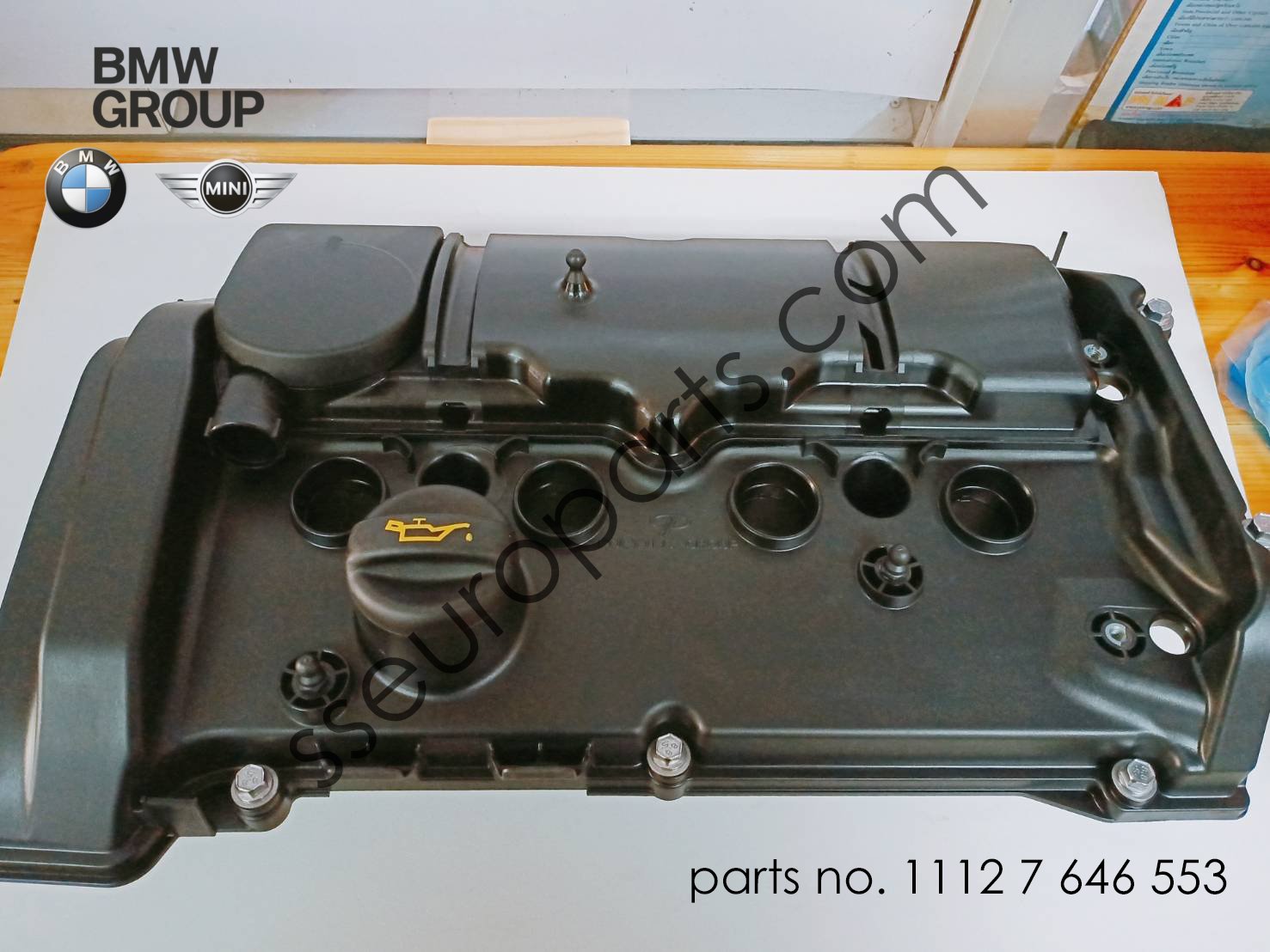 Cylinder head cover Part number: 11127646553 7646553 - sseuroparts