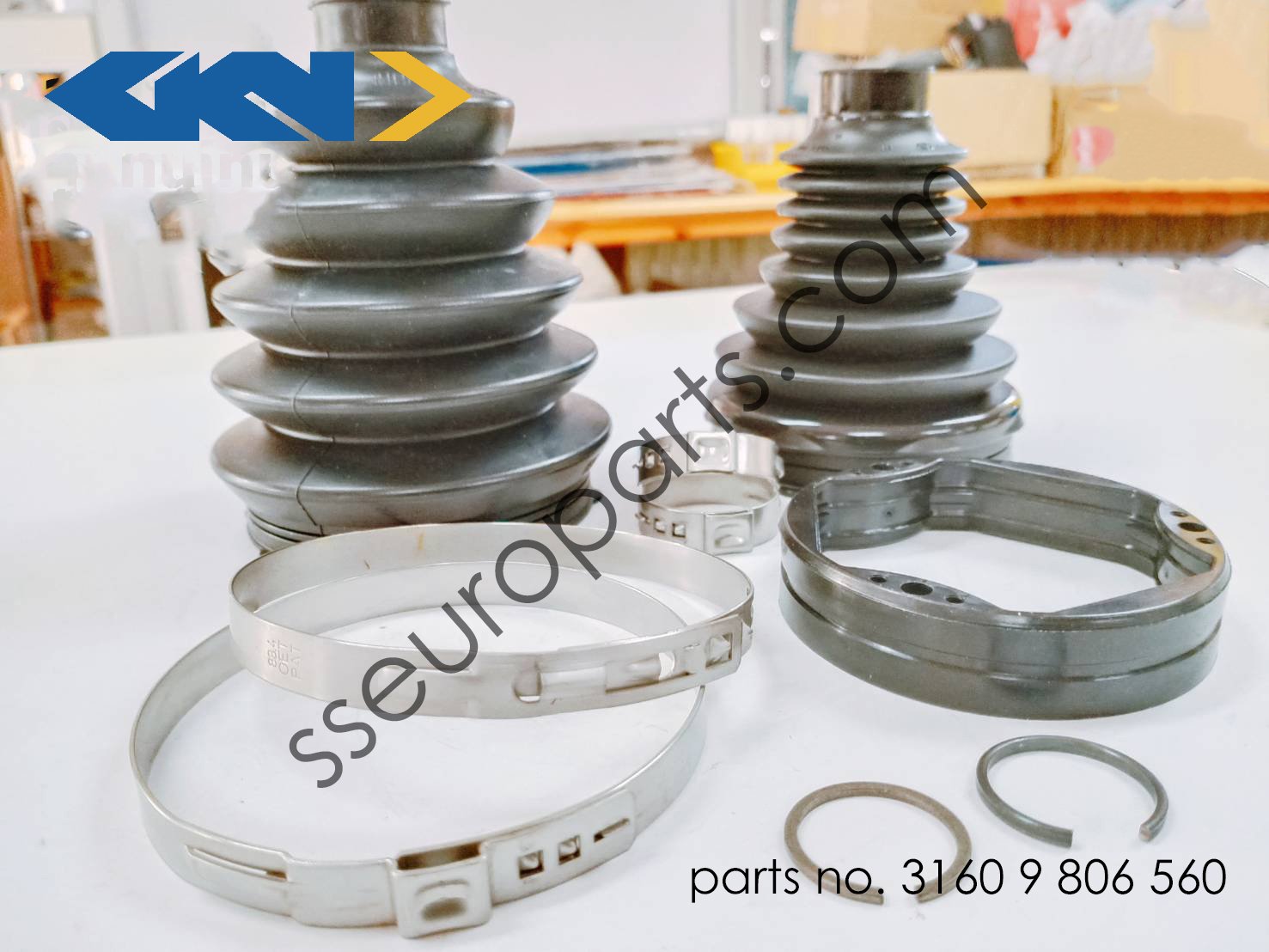 Repair kit bellows, exterior Part number: 31609806560 9806560 GKN ...