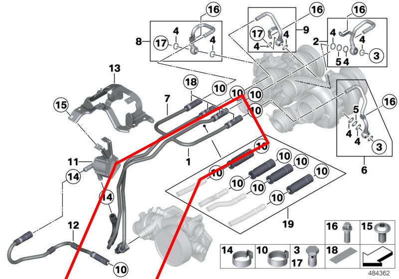 ท่อป้อน หมายเลขชิ้นส่วน: 11538092640 8092640 - sseuroparts