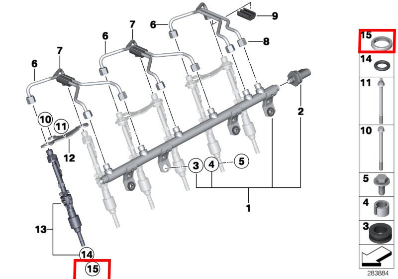 อุปกรณ์ปลดคัปปลิง หมายเลขชิ้นส่วน: 13537577649 7577649 - sseuroparts