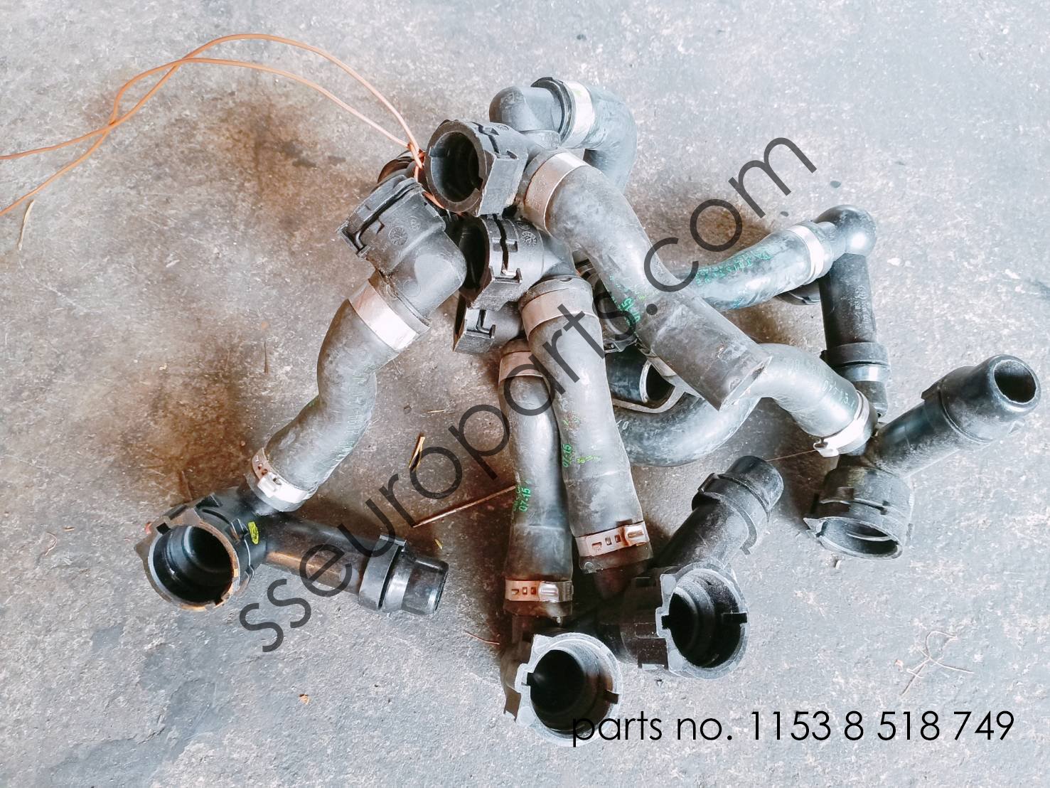 ท่อ,ชุดกรองน้ำมัน,คูลเลอร์น้ำมันเกียร์ หมายเลขชิ้นส่วน: 111538518749 ...