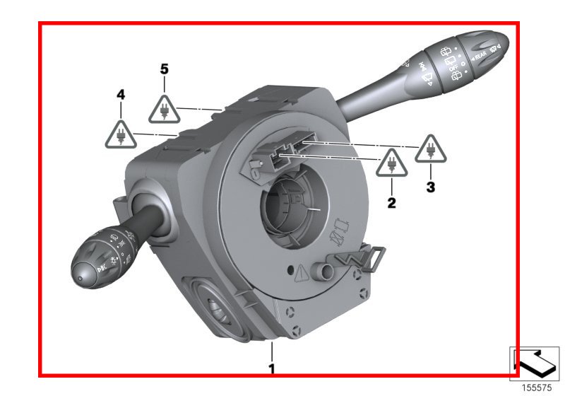 Switch cluster steering column Part number: 61319253769 9253769 ...