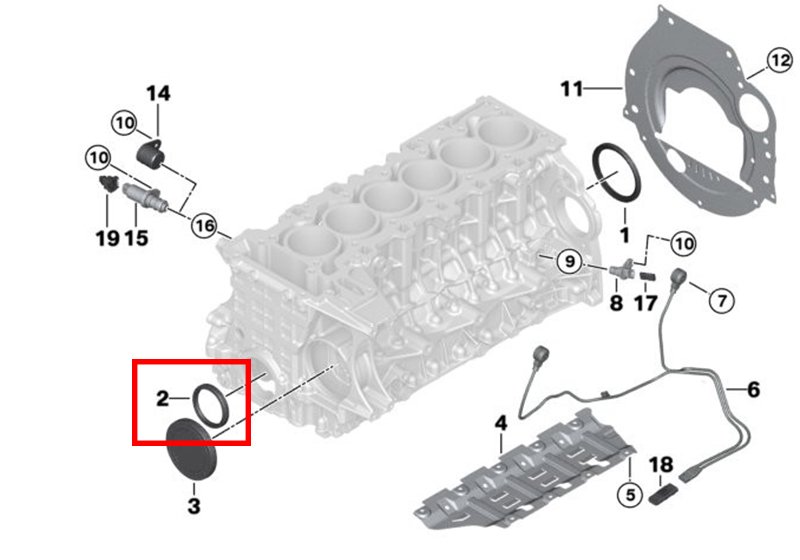 ซีลเพลา หมายเลขชิ้นส่วน: 11118618864 8618864 VICTOR RIENZ 81-10378-00 ...