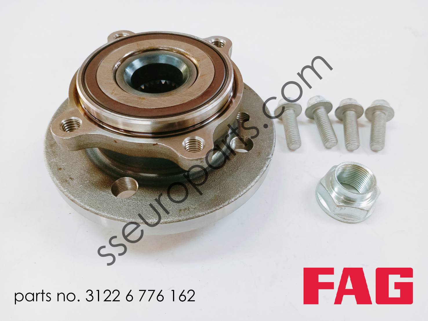 ดุมล้อที่มีแบริ่ง ด้านหน้า หมายเลขชิ้นส่วน: 31226776162 6776162 FAG ...