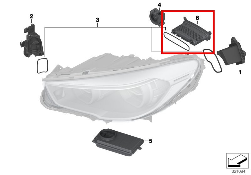 โมดูลขับระบบไฟหน้า, LED 63117427611 7427611 - sseuroparts