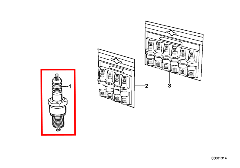 หัวเทียนไฟแรงสูง หมายเลขชิ้นส่วน: 12120037607 0037607 BOSCH PLATINUM R3 ...