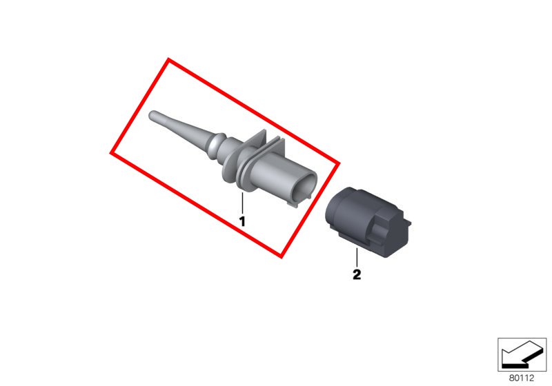Outside temperature sensor 65816936953 6936953 - sseuroparts