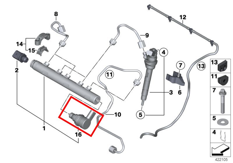 Pressure regulating valve Part number: 13537801992 7801992 - sseuroparts