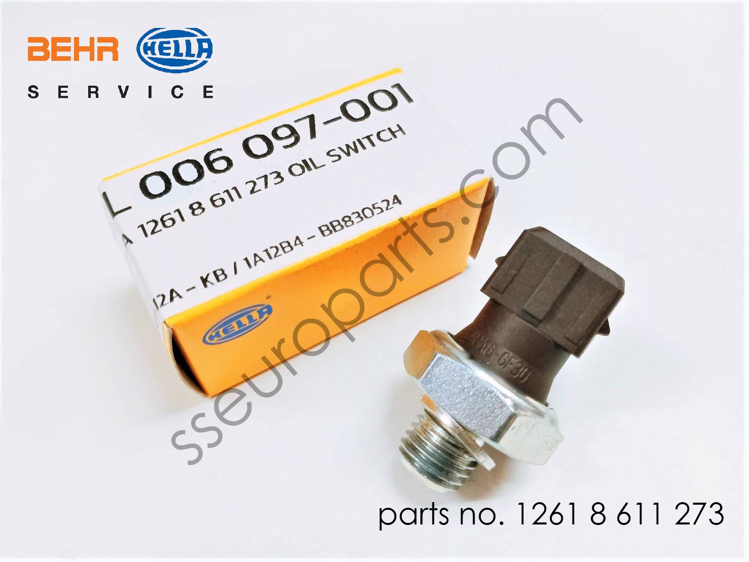 Oil pressure switch Part number: 12618611273 8611273 BEHR HELLA 6ZL 006 ...