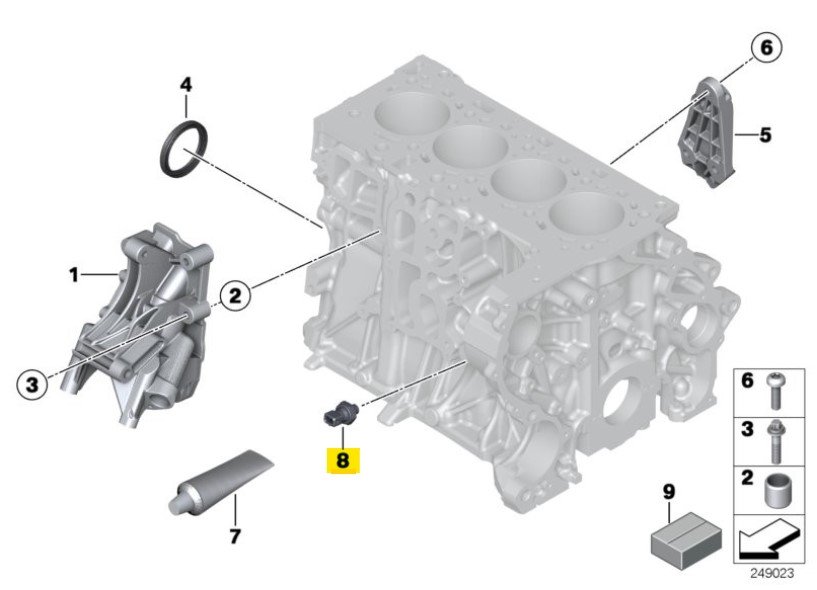 Oil pressure switch Part number: 12618611273 8611273 BEHR HELLA 6ZL 006 ...