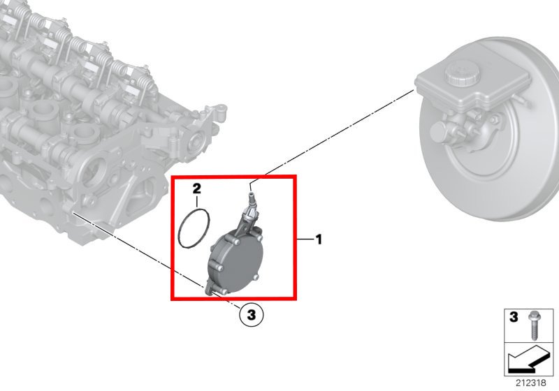 ปั๊มสุญญากาศ หมายเลขชิ้นส่วน: 11667586424 7586424 FISPA 9678281280 ...