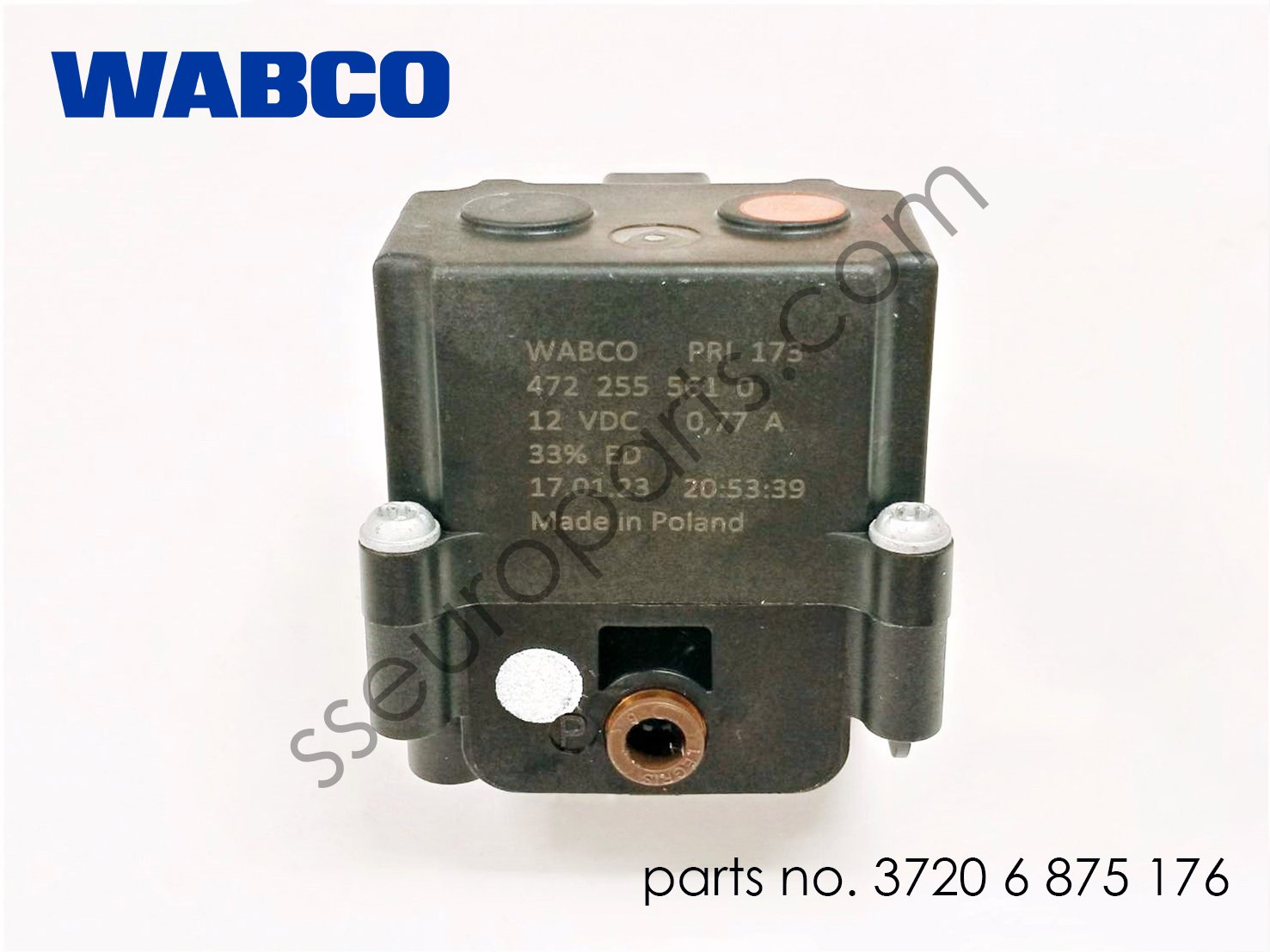 RP ระบบจ่ายอากาศ หมายเลขชิ้นส่วน: 37206875176 6875176 WABCO 400 609 031 ...