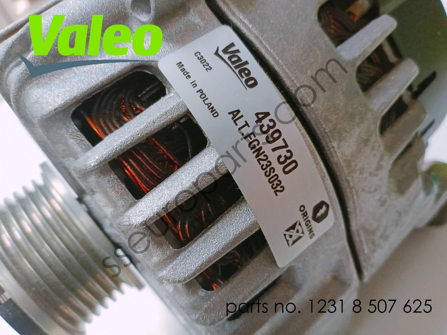 อัลเทอร์เนเตอร์ หมายเลขชิ้นส่วน: 12318507625 8507625 Valeo 439730 ...