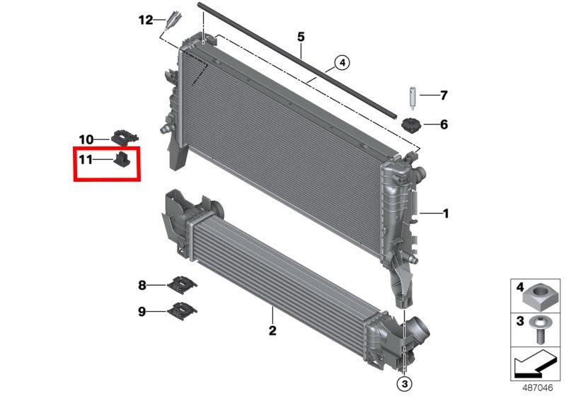 Fastening elements Part number: 17118668715 8668715 - sseuroparts