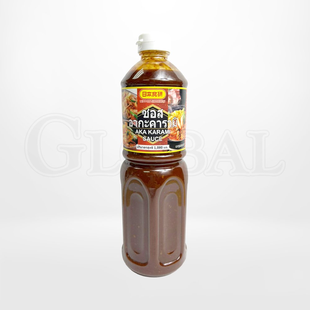 ซอสอากะคารามิ (Akakarami Sauce) แบรนด์ Nihon Shokken 1 ลิตร