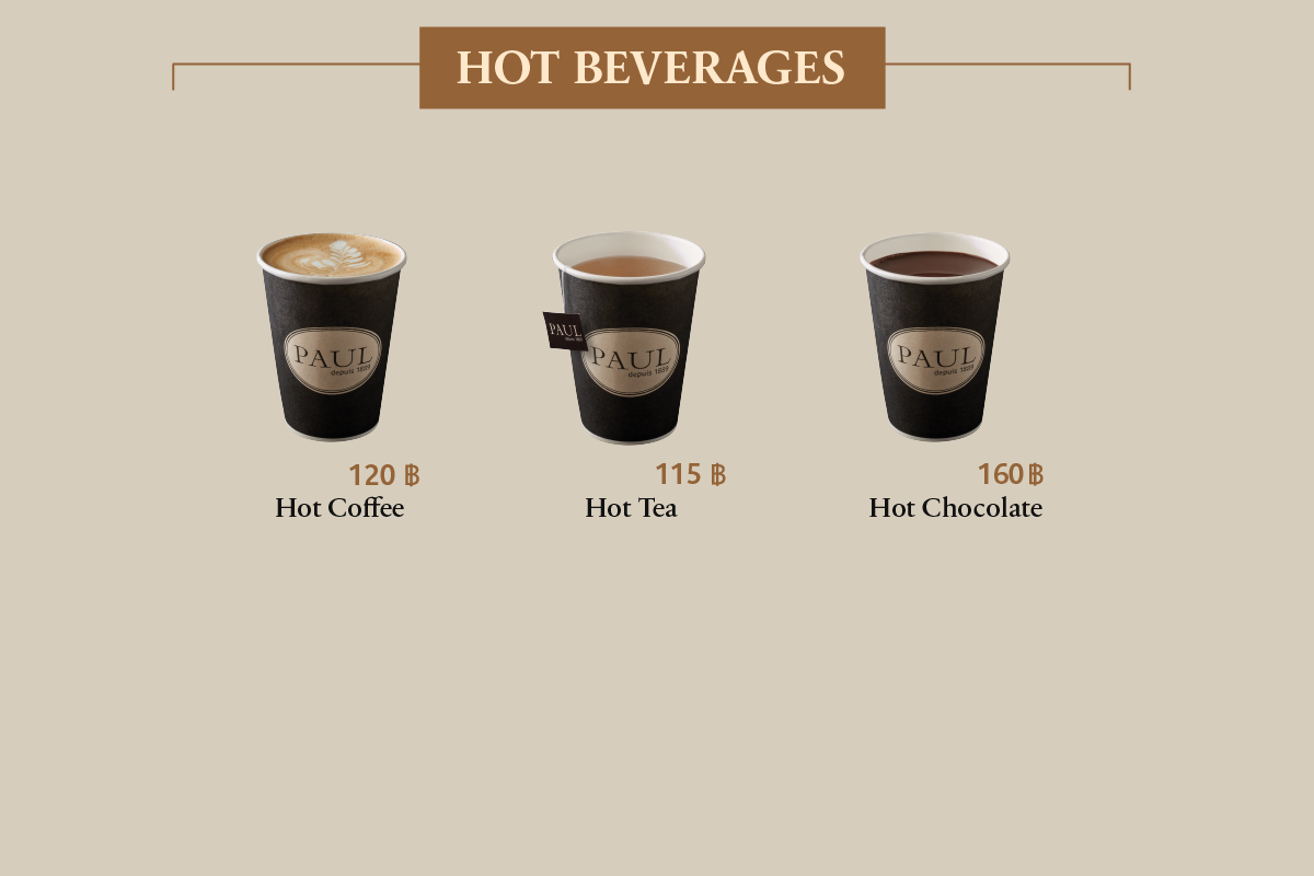 PAUL Catering menu, Snack box, - paulthailand