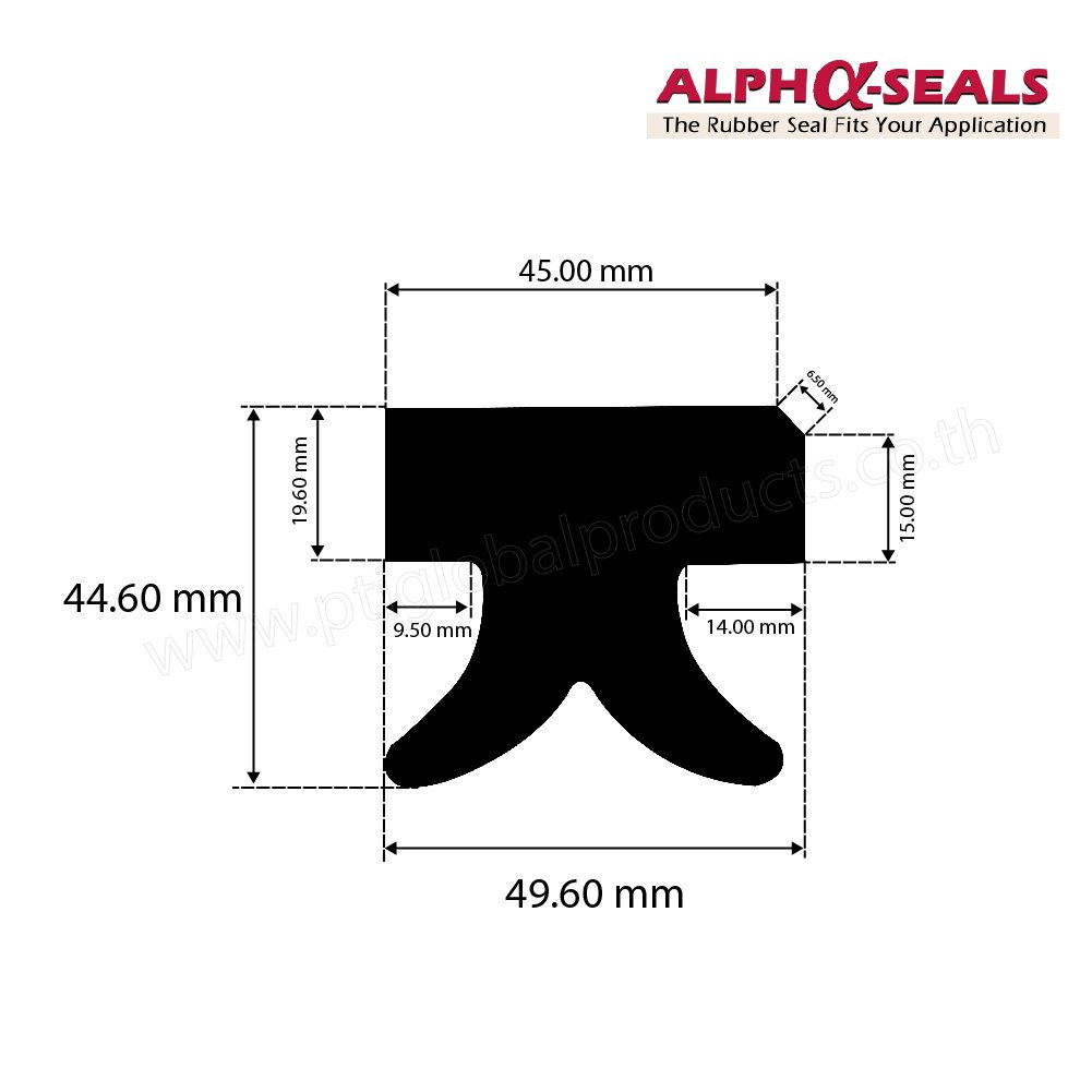 EPDM Rubber Seals H-Profiles 49.60X44.60 mm Tel: 022577145 ...