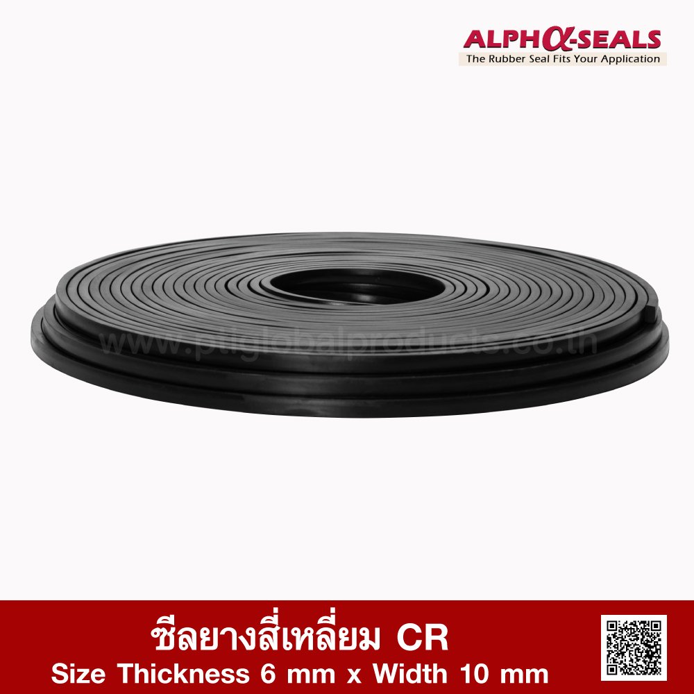 CR Rubber Square Cord 6x10mm Tel : 0-2257-7145 - ptiglobalproducts