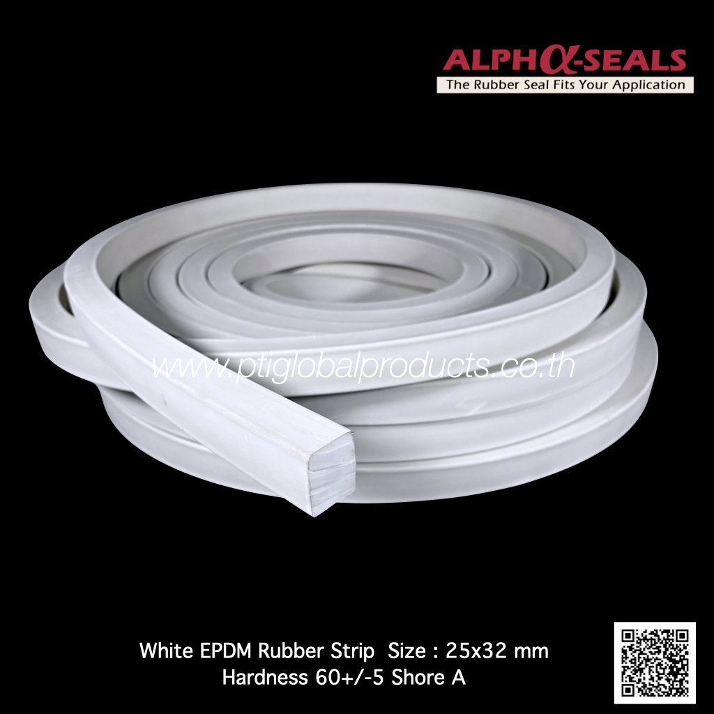 White EPDM Strip 25x32 mm - ptiglobalproducts