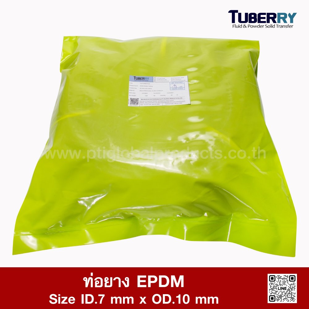 EPDM Rubber Tubing ID.7 x OD.10 mm - ptiglobalproducts