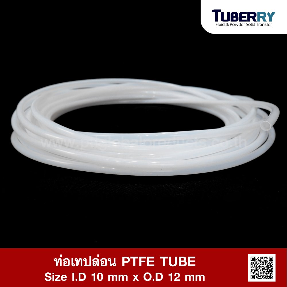 PTFE TUBE I.D 10 mm x O.D 12 mm - ptiglobalproducts