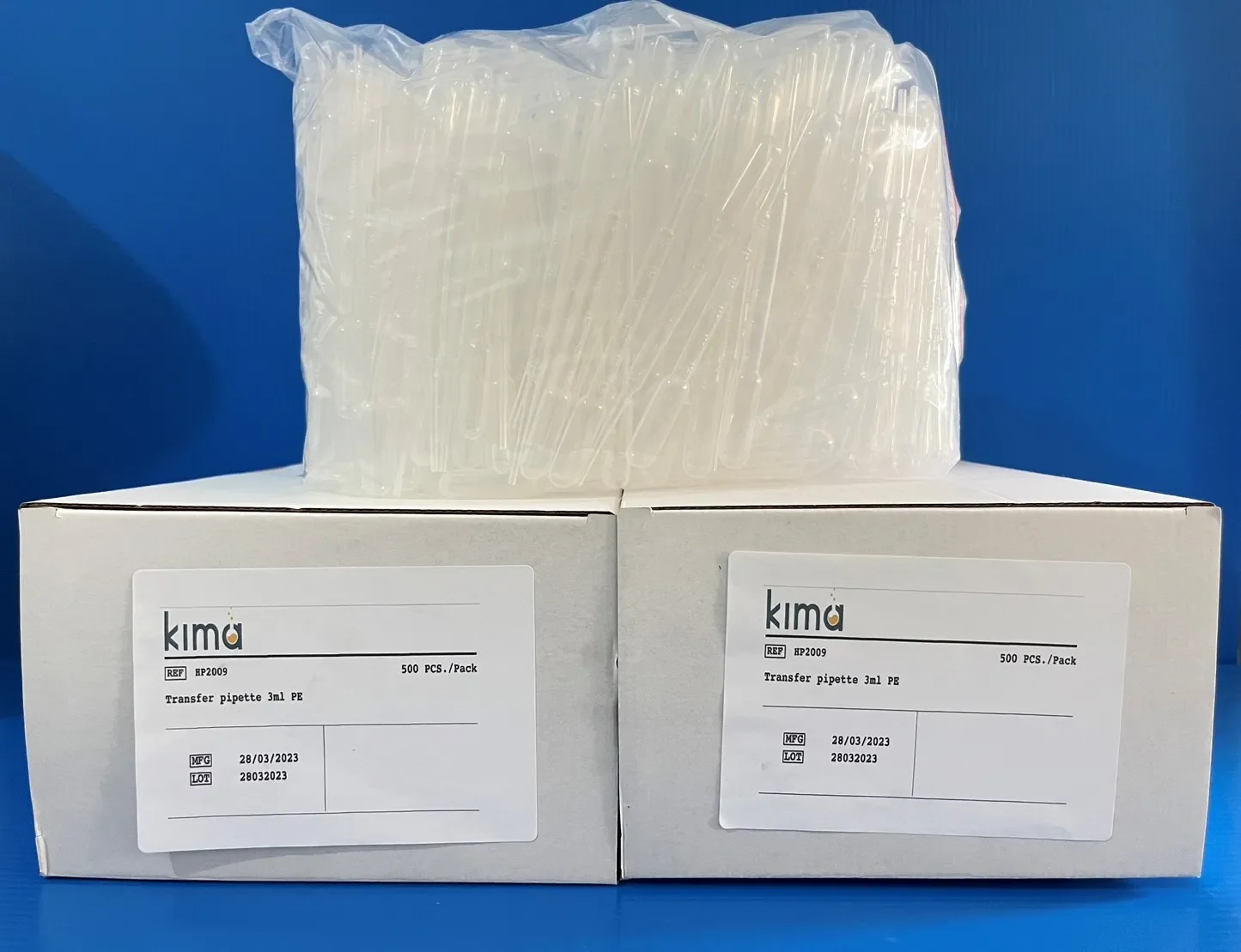 Dropper Plastic 3 ml, 500/Box, "KIMA"