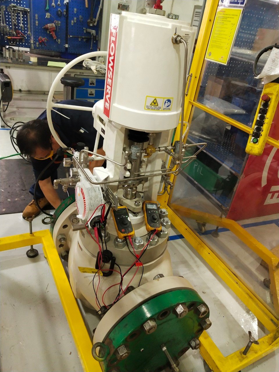 FMC had inspection test Flowserve Control valve 12inch at Flowserve ...