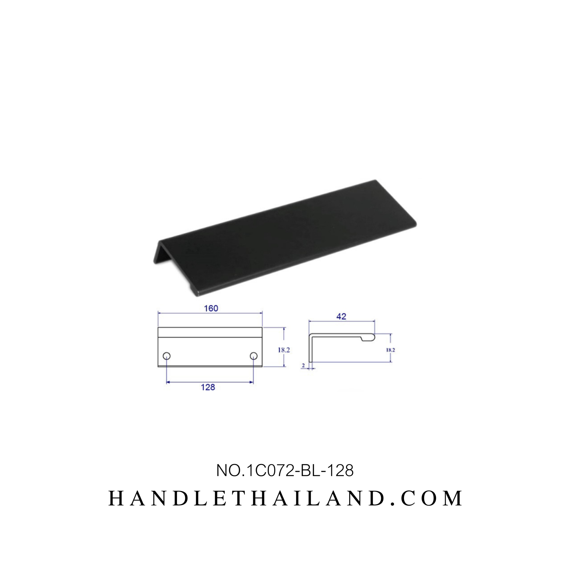 มือจับ (อะลูมิเนียม) หลากสี Size 32,64,96,128,160,192 mm. 1C072