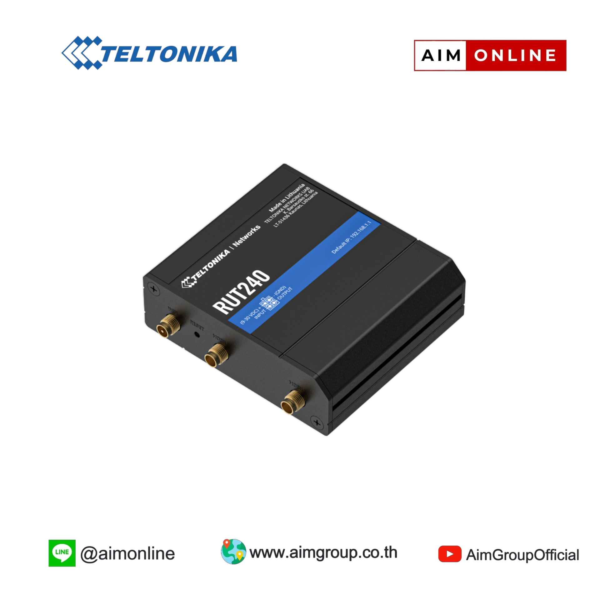 TELTONIKA RUT240 4G Router ราคาพิเศษ 7,850.- จัดส่งฟรี - aimgroup