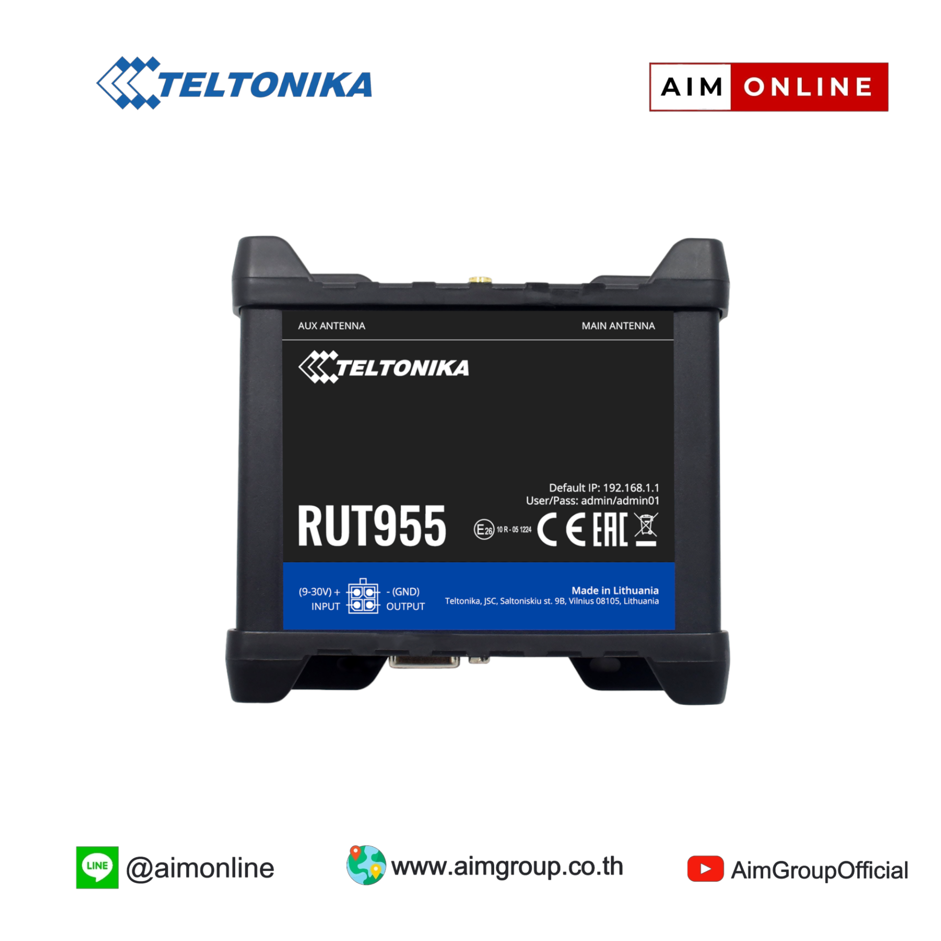 TELTONIKA RUT955 LTE 4G Router ราคาพิเศษ 11,050.- - aimgroup