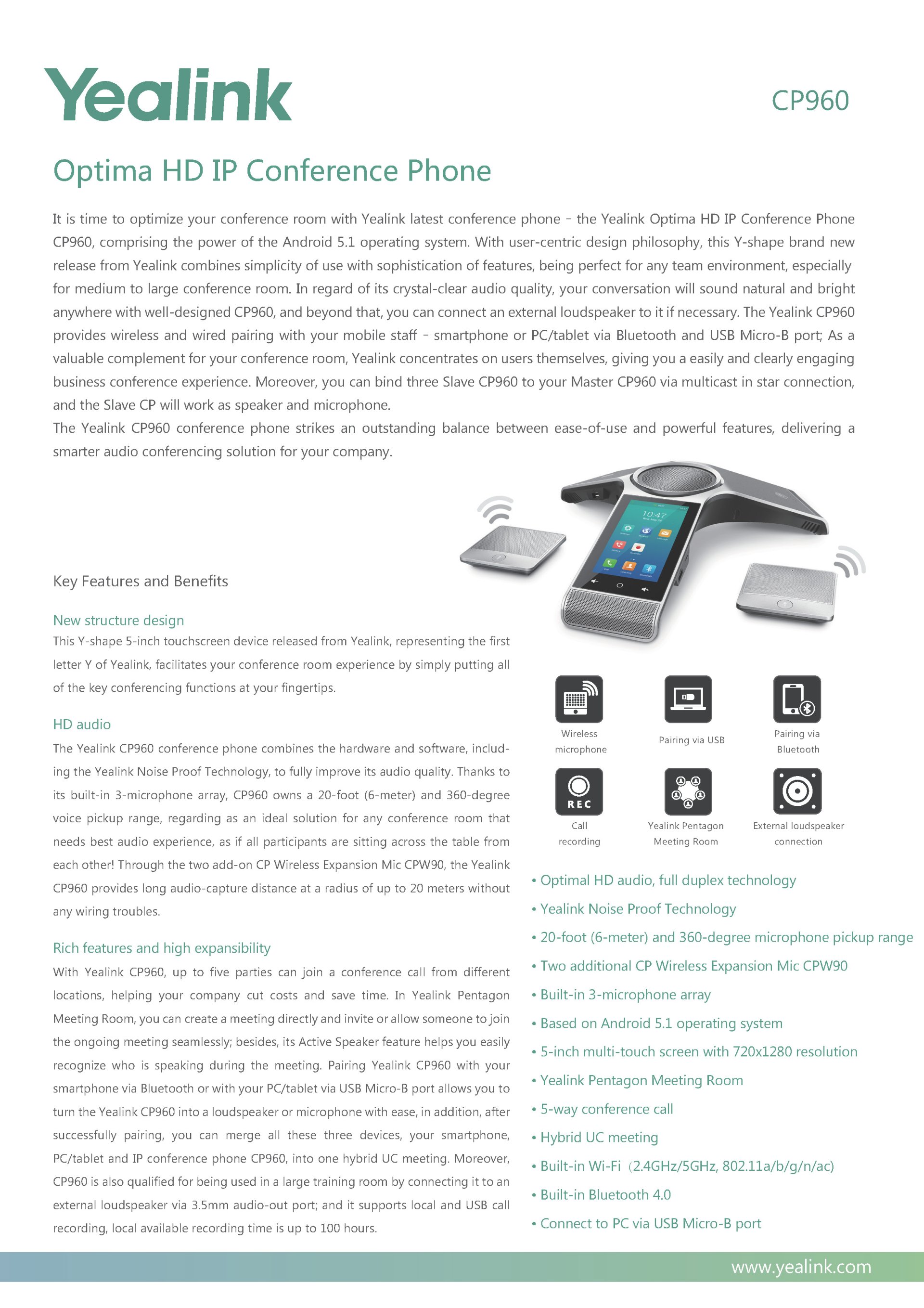 YEALINK UVC84 + CP960 กล้อง 4K PTZ Camera - aimgroup